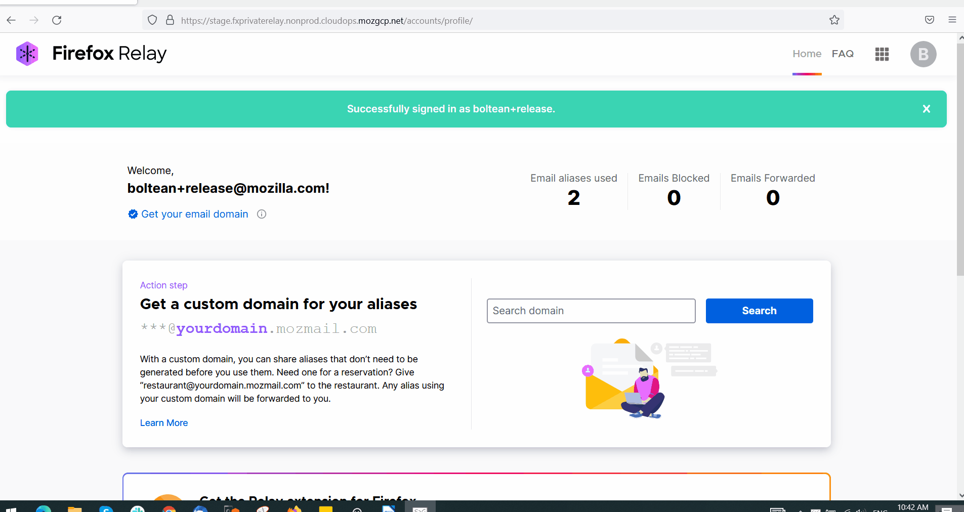 "Create your unique and custom email domain" tooltip is wrongly placed · Issue #1167 · mozilla ...