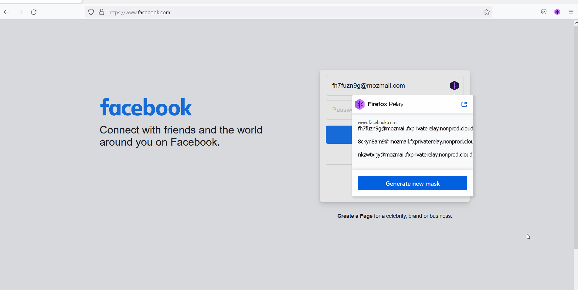 "Manage" tooltip remains displayed · Issue #325 · mozilla/fx-private-relay-add-on · GitHub