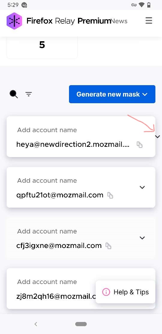 Arrow button from mask card gets outside of the card when mask name is longer on mobile · Issue ...