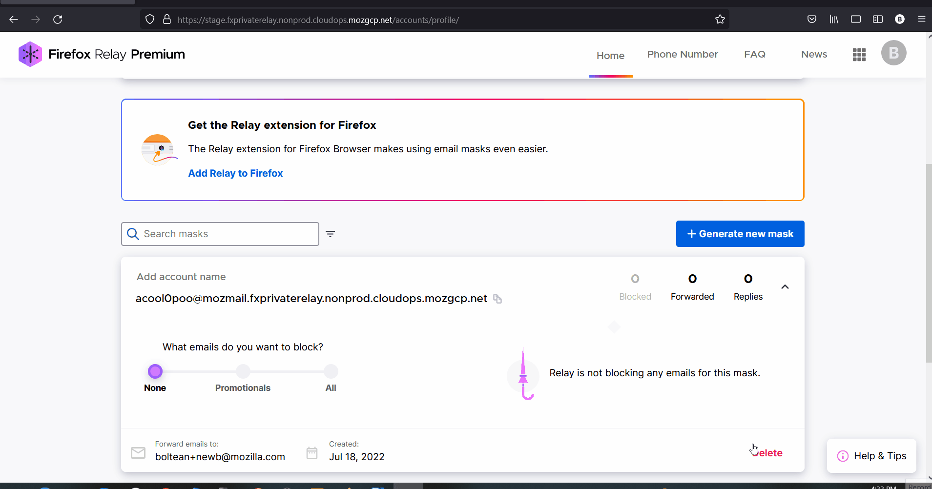 Tab navigation issue on Relay dashboard · Issue #2213 · mozilla/fx-private-relay · GitHub