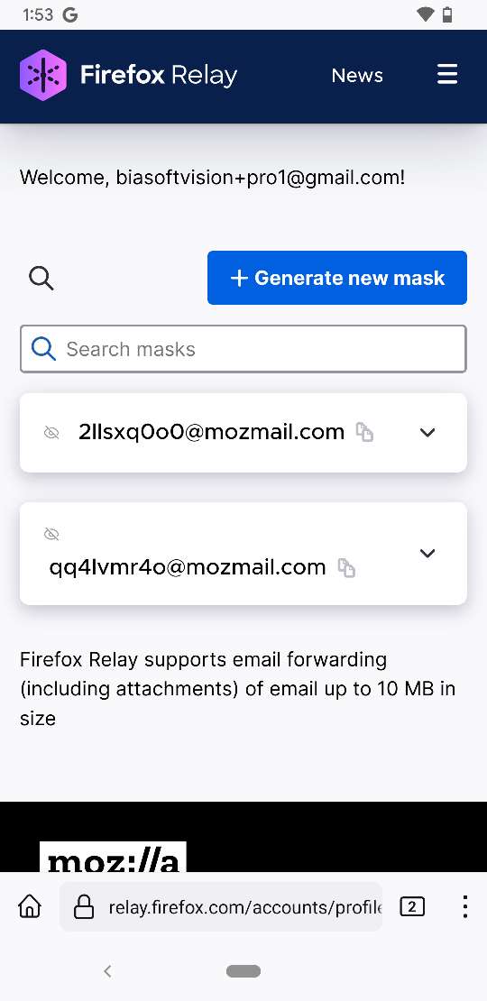 [Mobile] The trackers removal icon is displayed above the email mask when Data collection is OFF ...