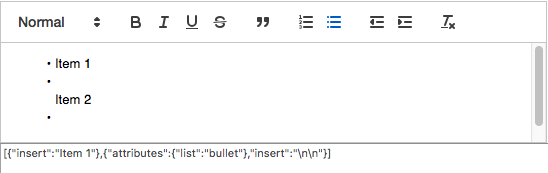Drag and drop text into bulleted list results in bad list formatting · Issue #2135 · slab/quill ...