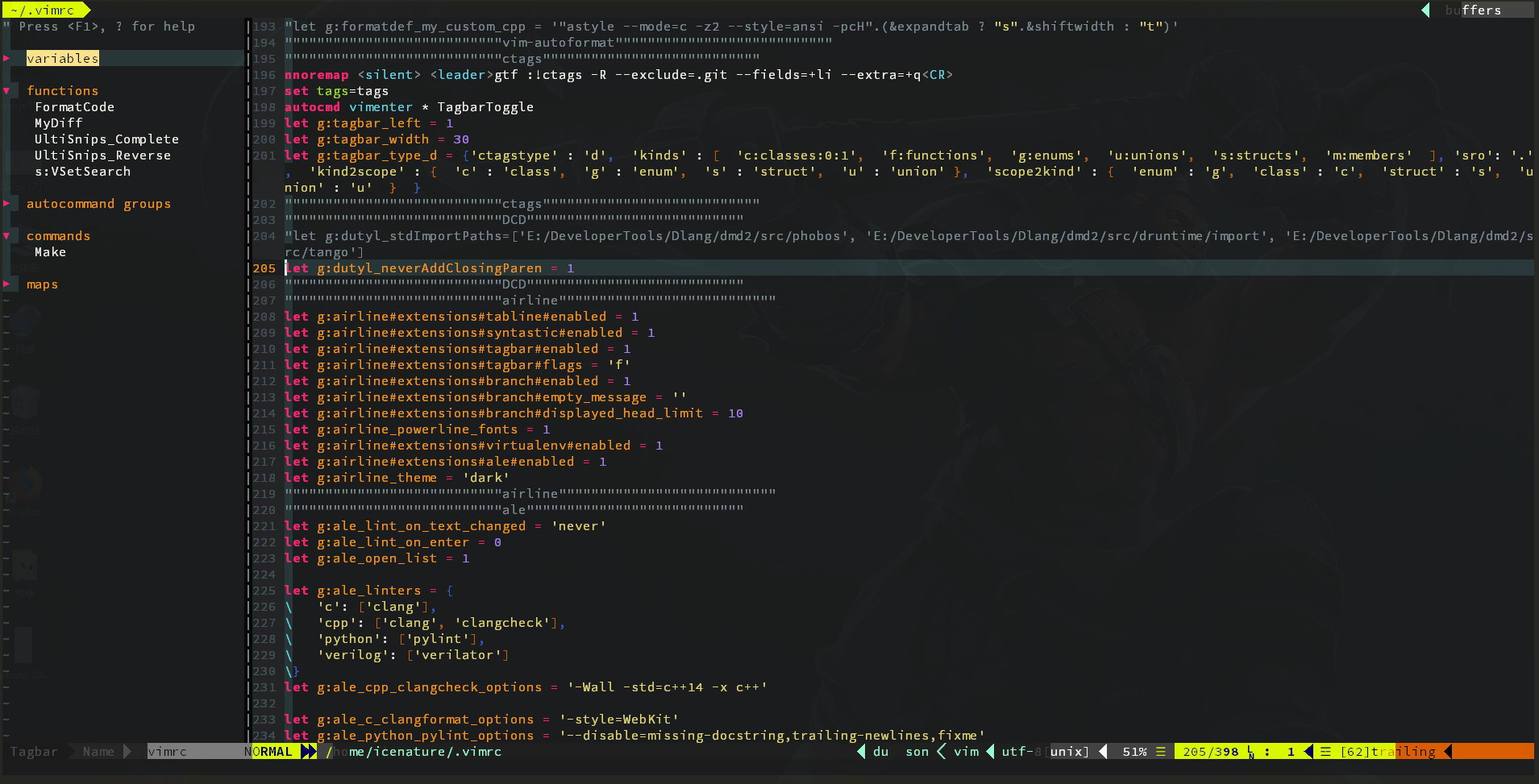 The powerline symbols can't be shown in the right place when vim runs in WSL with ConEmu · Issue ...