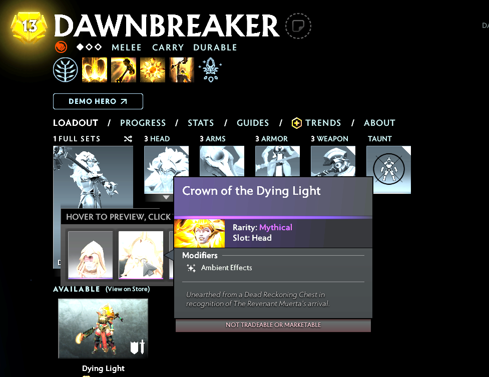 Dawn Breakers - "Dying Light" and "Starlorn Adjudicator" don't show up under Full Sets · Issue ...