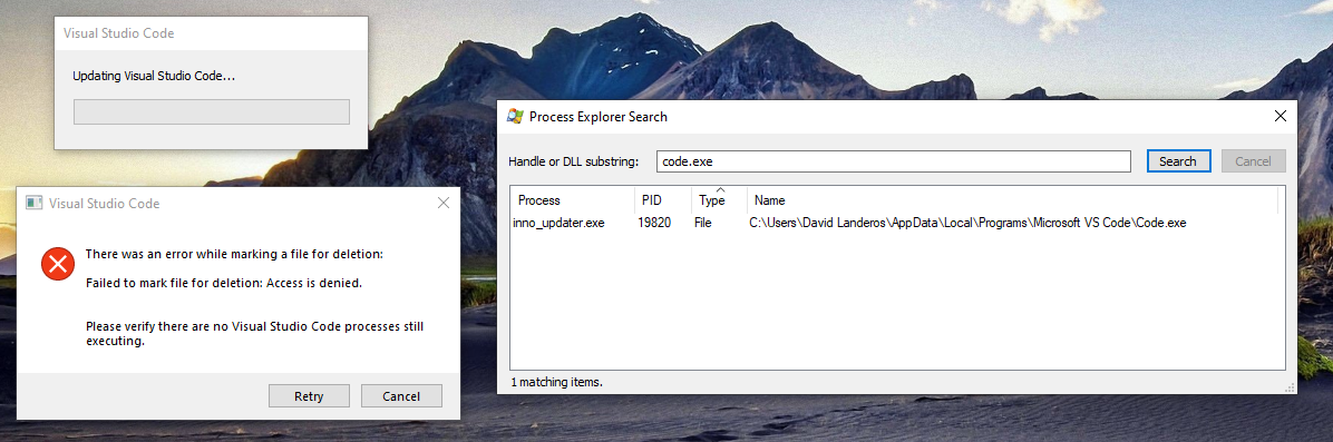 inno_updater.exe may be preventing itself from deleting code.exe · Issue #128584 · microsoft ...