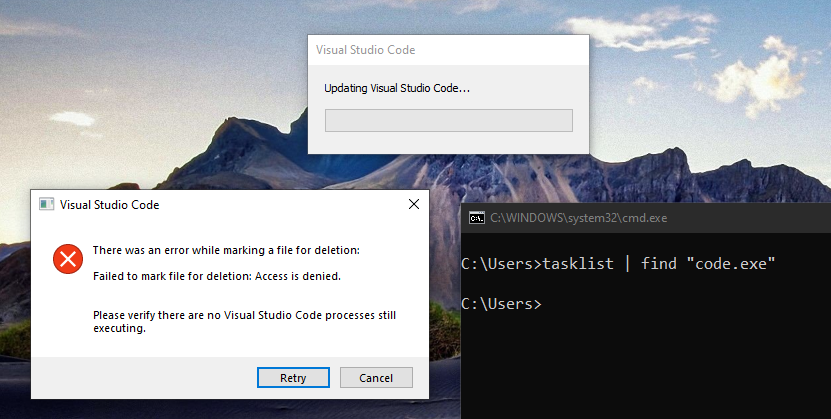 inno_updater.exe may be preventing itself from deleting code.exe · Issue #128584 · microsoft ...