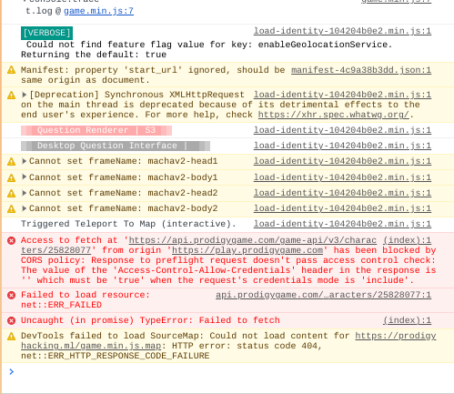 [BUG] Teleportation Errors · Issue #582 · Prodigy-Hacking/ProdigyMathGameHacking · GitHub