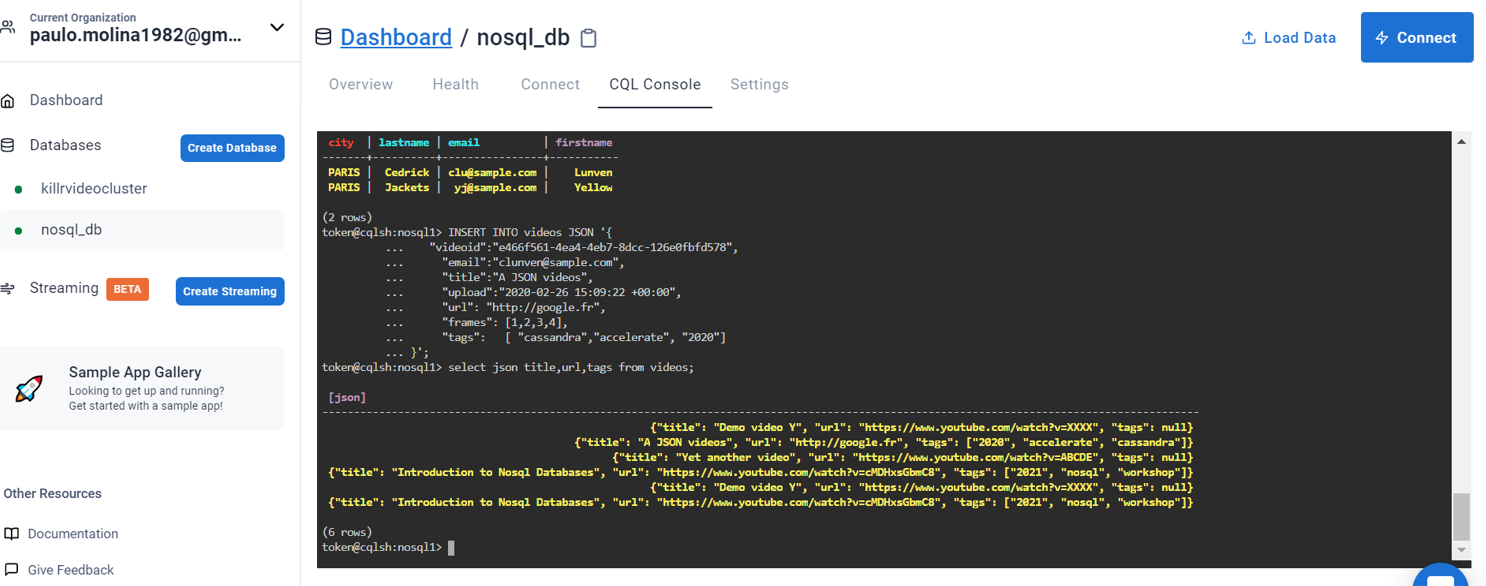 [hw] · Issue 512 · Datastaxdevs Workshop Introduction To Nosql · Github