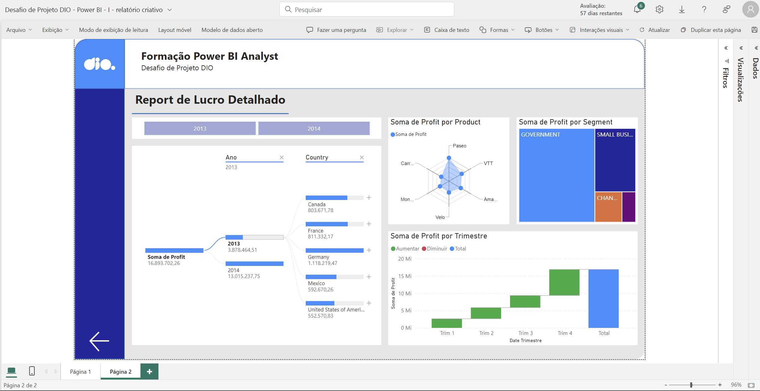 GitHub - VanessaVPG/power-bi-relatorio-criativo: Desafio de Projeto da DIO