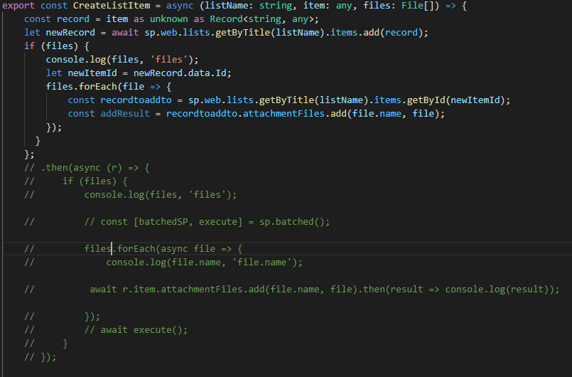 Getting Error When Attempting To Add Multiple Files Using Pnpsp 310 · Issue 2195 · Pnp
