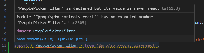 How To Filter A Peoplepicker · Issue 1657 · Pnpsp Dev Fx Controls React · Github 