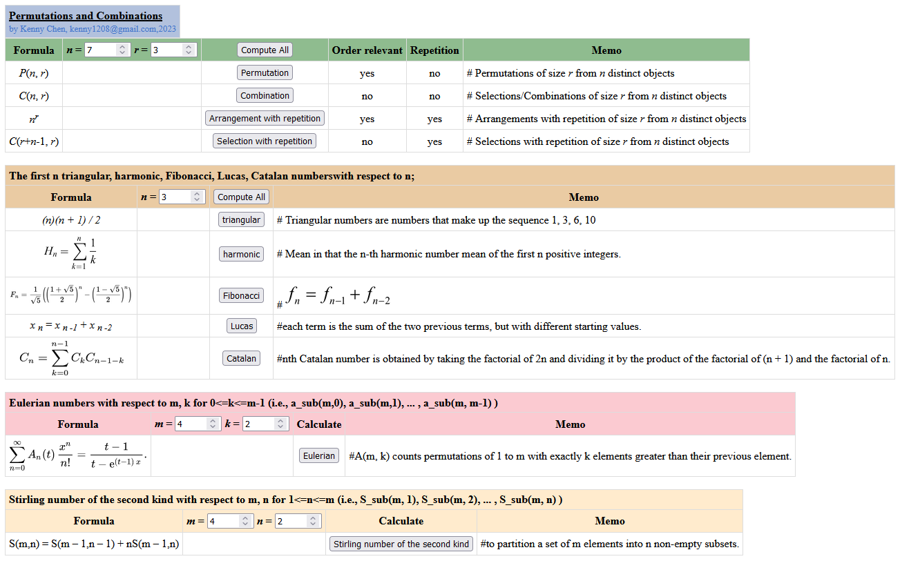 Github Kenny1208permutation Calculator