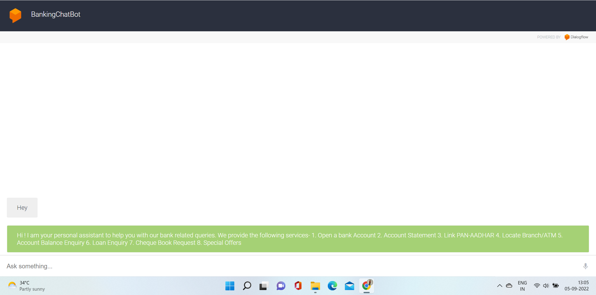 Github Sagnikroy10 Banking Chatbot Using Diaglogflow