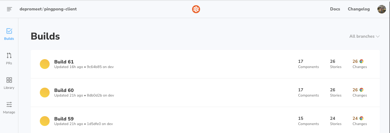 [feature] storybook 최신화 및 chromatic 활용법 공부 · Issue #83 · depromeet/pingpong-client · GitHub