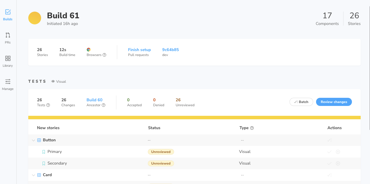 [feature] storybook 최신화 및 chromatic 활용법 공부 · Issue #83 · depromeet/pingpong-client · GitHub