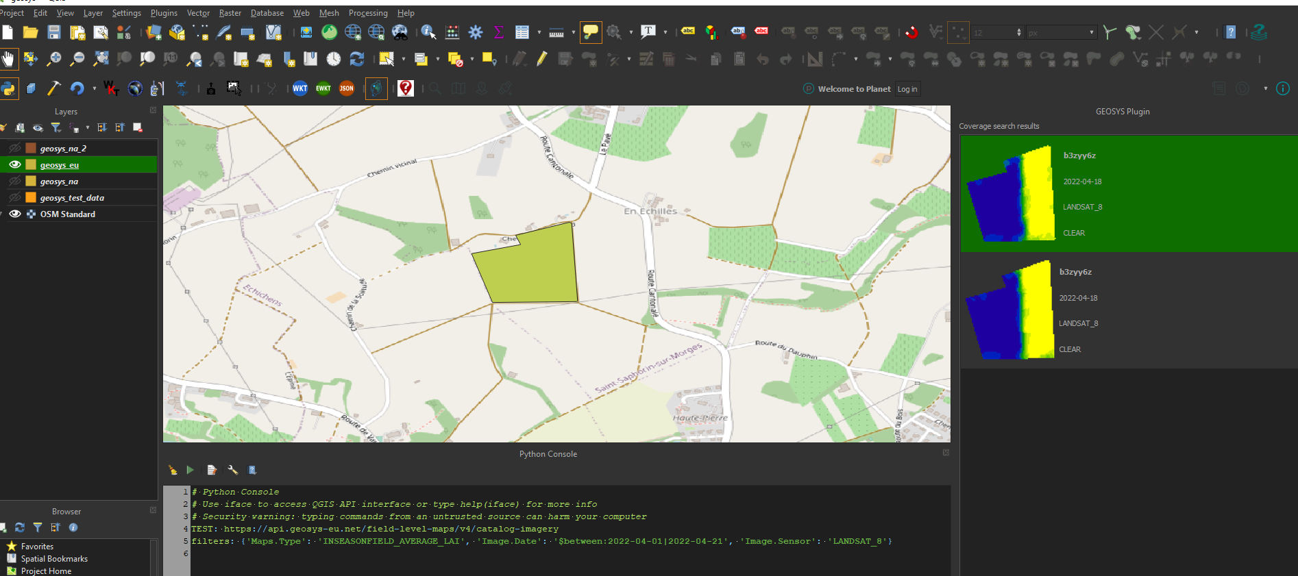 Issue on Nitrogen LAI map · Issue #212 · earthdaily/qgis-plugin · GitHub