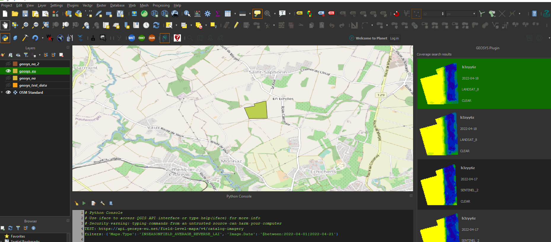 Issue on Nitrogen LAI map · Issue #212 · earthdaily/qgis-plugin · GitHub