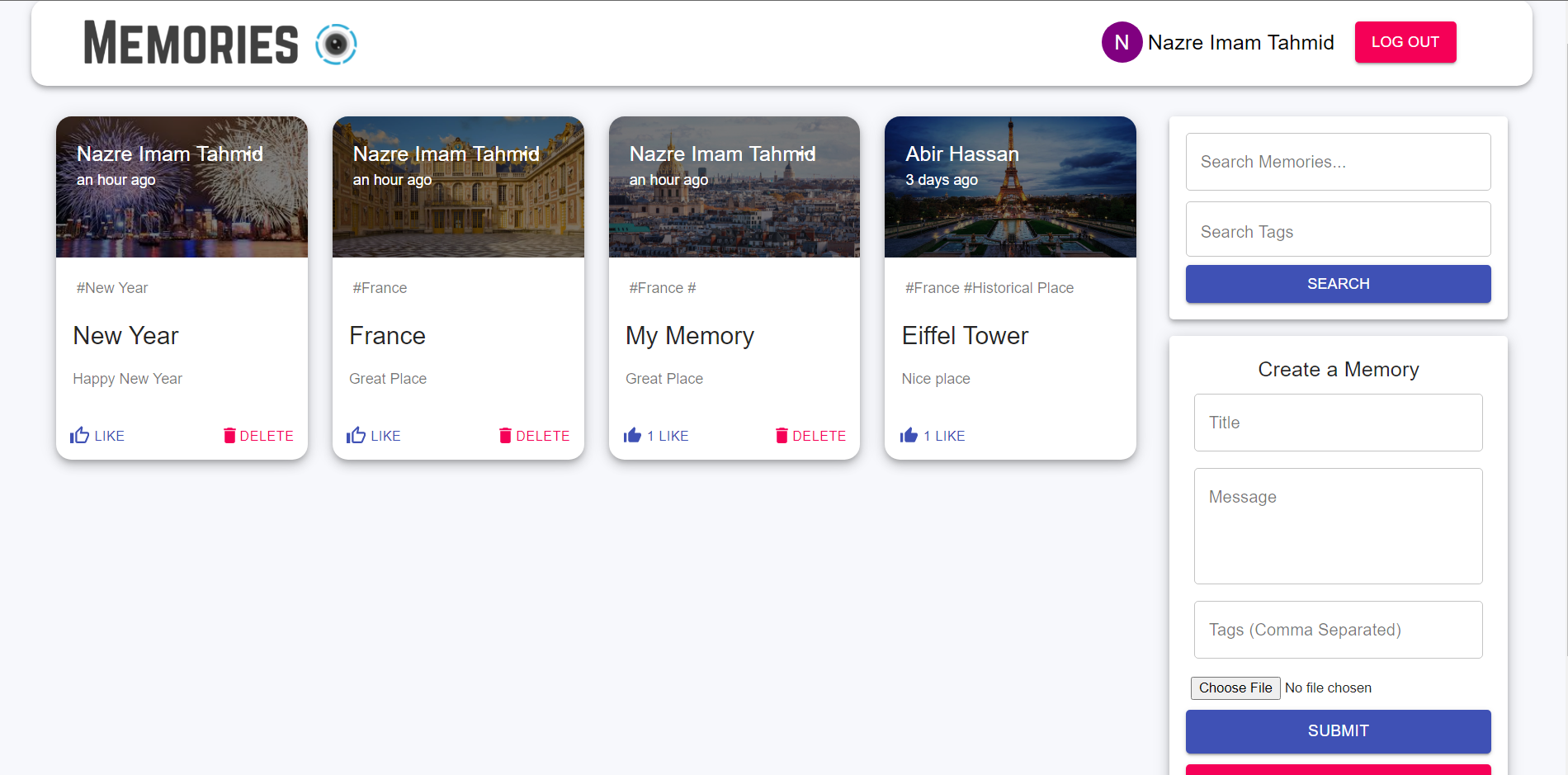 GitHub - Tahmid10839/Memories-using-MERN-REDUX-Material-UI: This ...