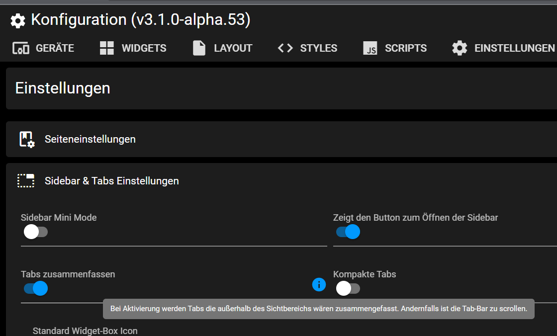 v3.1.0-alpha.53: Tabs zusammenfassen geht nicht · Issue #1940 · Zefau/ioBroker.jarvis · GitHub