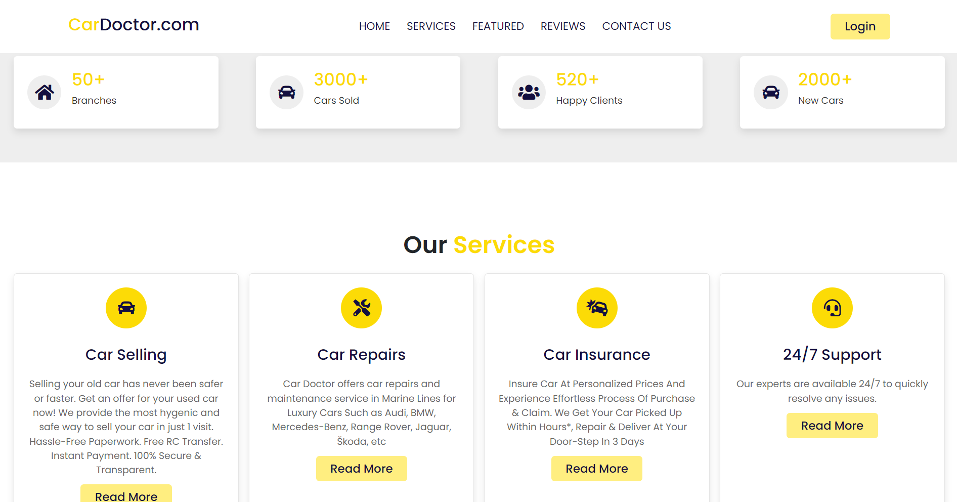 GitHub - RAM979/CarDoctor.com: I have made a simple website for cars selling , buying and ...