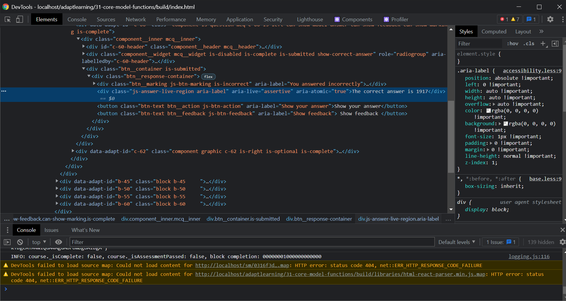 Question button accessibility - Show my / correct answer · Issue #3258 · adaptlearning/adapt ...