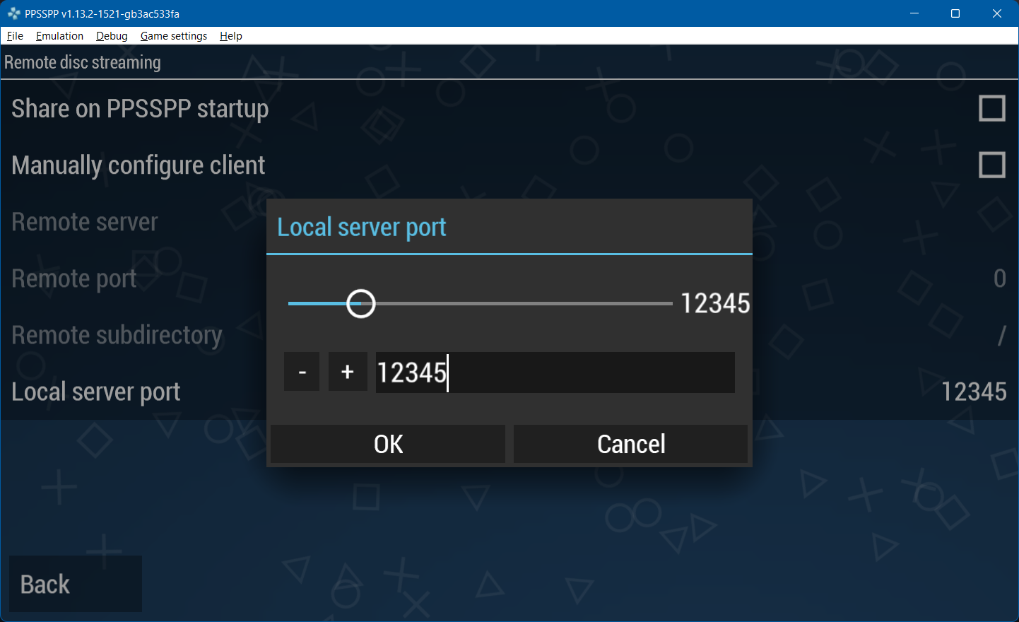 Allow manual input on port selection screen for remote streaming · Issue #16248 · hrydgard ...