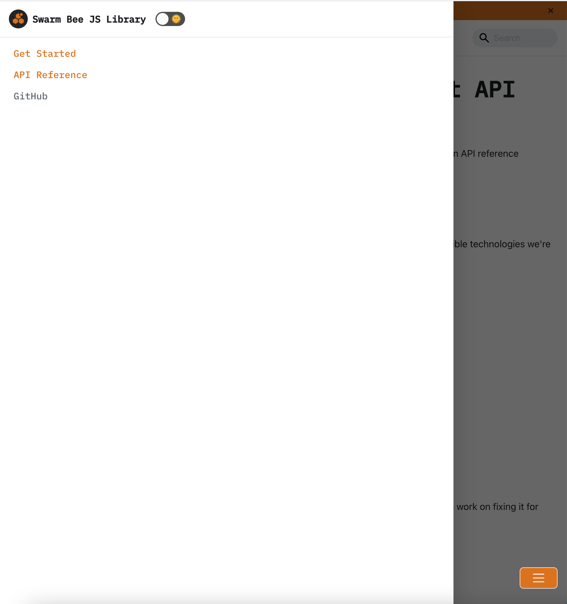 Mobile navigation is broken · Issue #21 · ethersphere/bee-js-docs · GitHub
