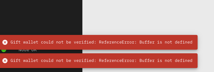 Can not use gift wallet (no Buffer polyfill) · Issue #393 · ethersphere/bee-dashboard · GitHub