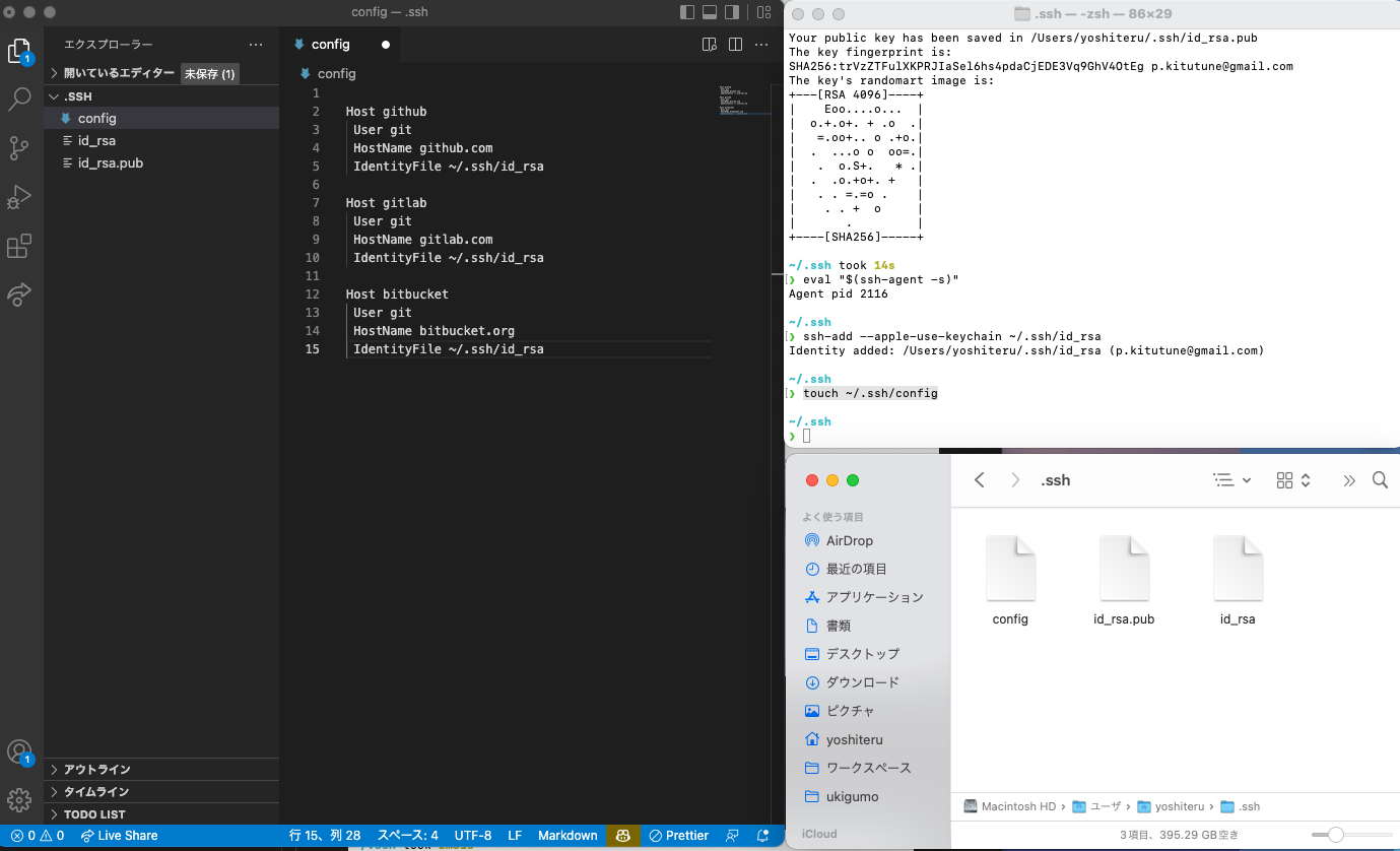 VsCodeとGitHubをSSH認証で連携する(Permission denied関連) #VSCode - Qiita