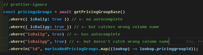 Make TypeScript support better, using lessons from typed-knex · Issue #3463 · knex/knex · GitHub