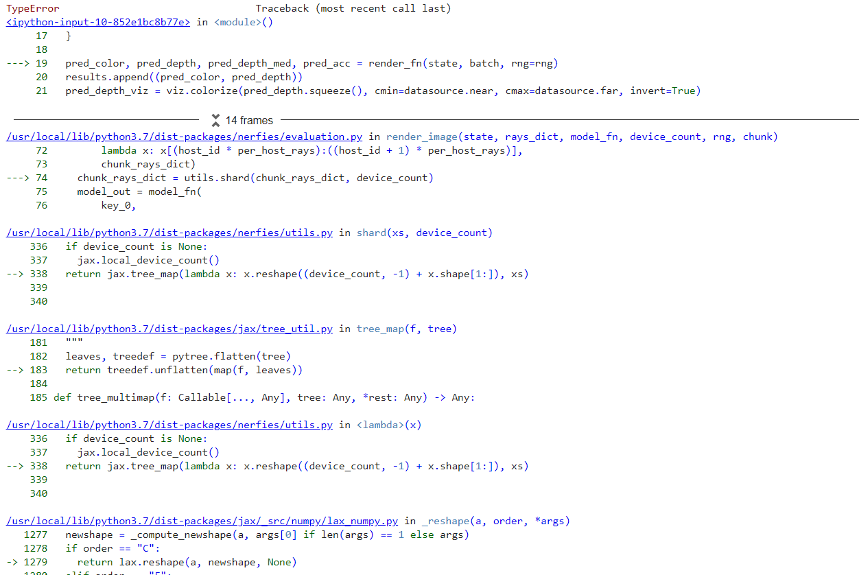 TypeError in rendering video frames. · Issue #9 · google/nerfies · GitHub