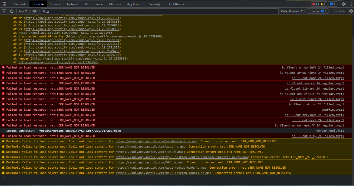 [FLUENT] Dark won't show playlist icons, home, library and search icons, and all control buttons ...