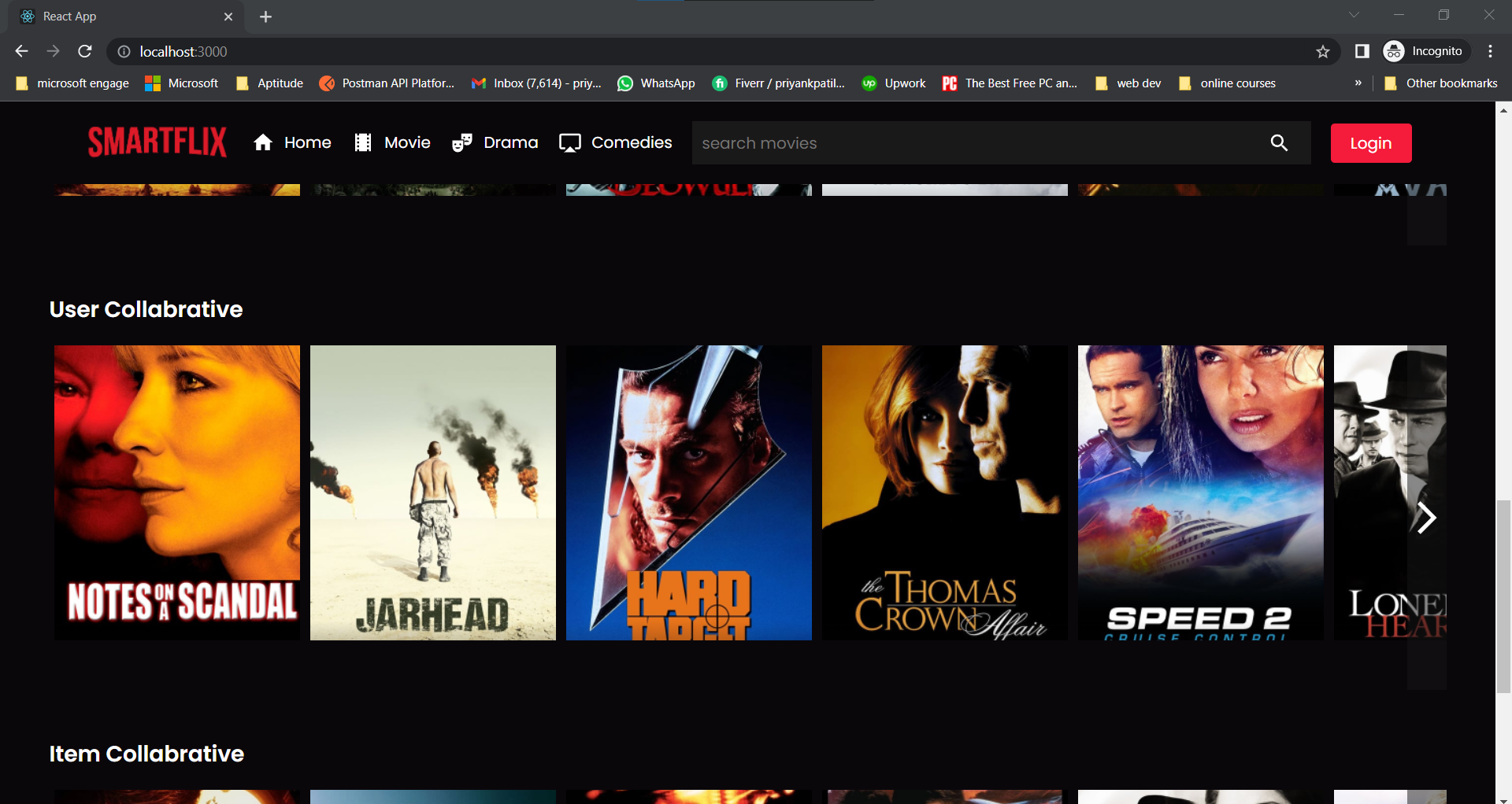 GitHub - priyank003/Smartflix: A web streaming app with smart movie recommendation system for being