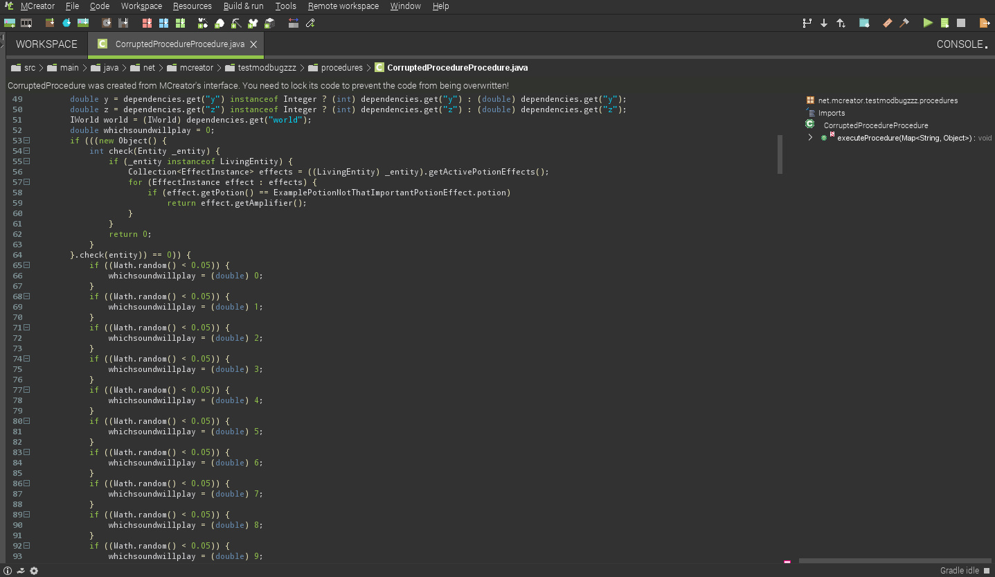 Invisible and corrupted procedures · Issue #1860 · MCreator/MCreator ...