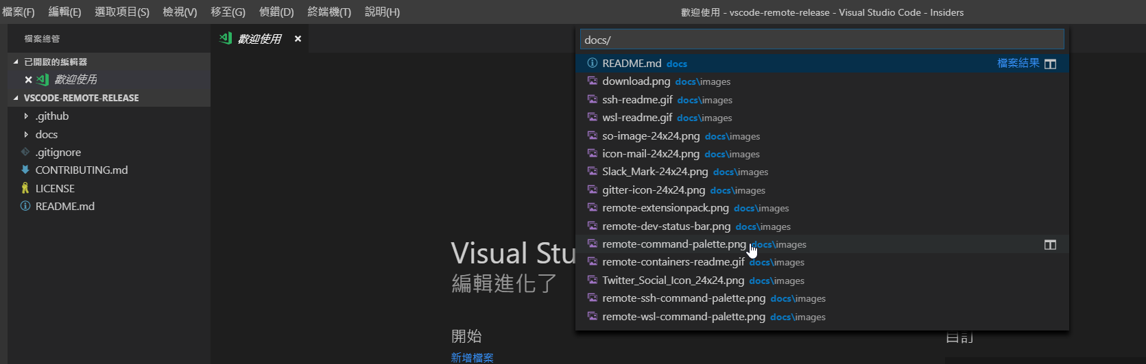Doesn't support / in quick open · Issue #73331 · microsoft/vscode · GitHub