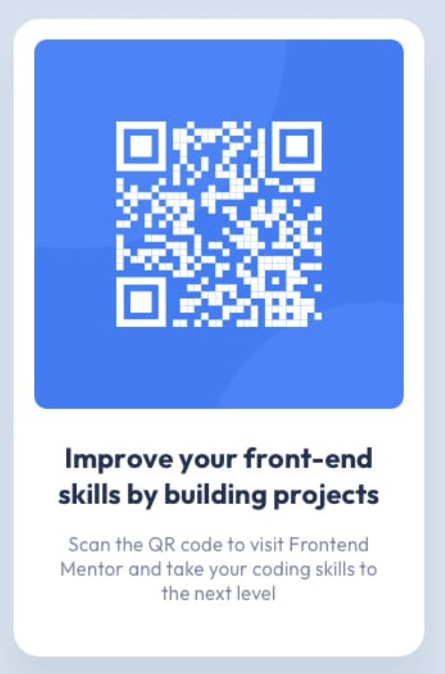 GitHub - tinytecher/Frontend-Mentors-QR-Code: Frontend Mentors Challenge to improve CSS skills
