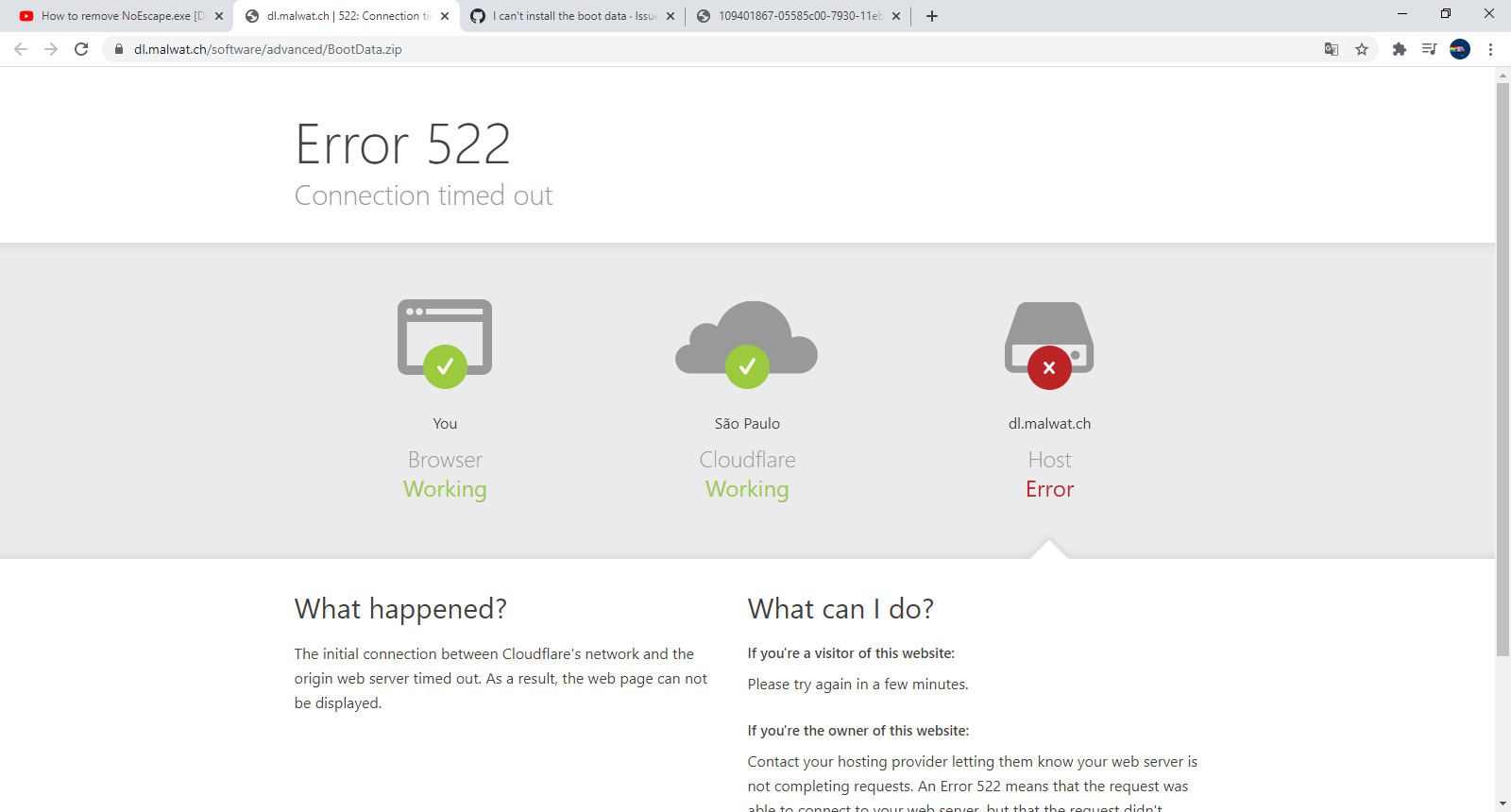 I can't install the boot data · Issue #135 · Endermanch/MalwareDatabase · GitHub