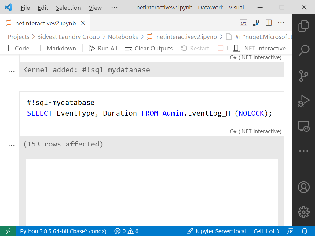 When opening a previously save .ipynb the cell results are blank? · Issue #1462 · dotnet ...