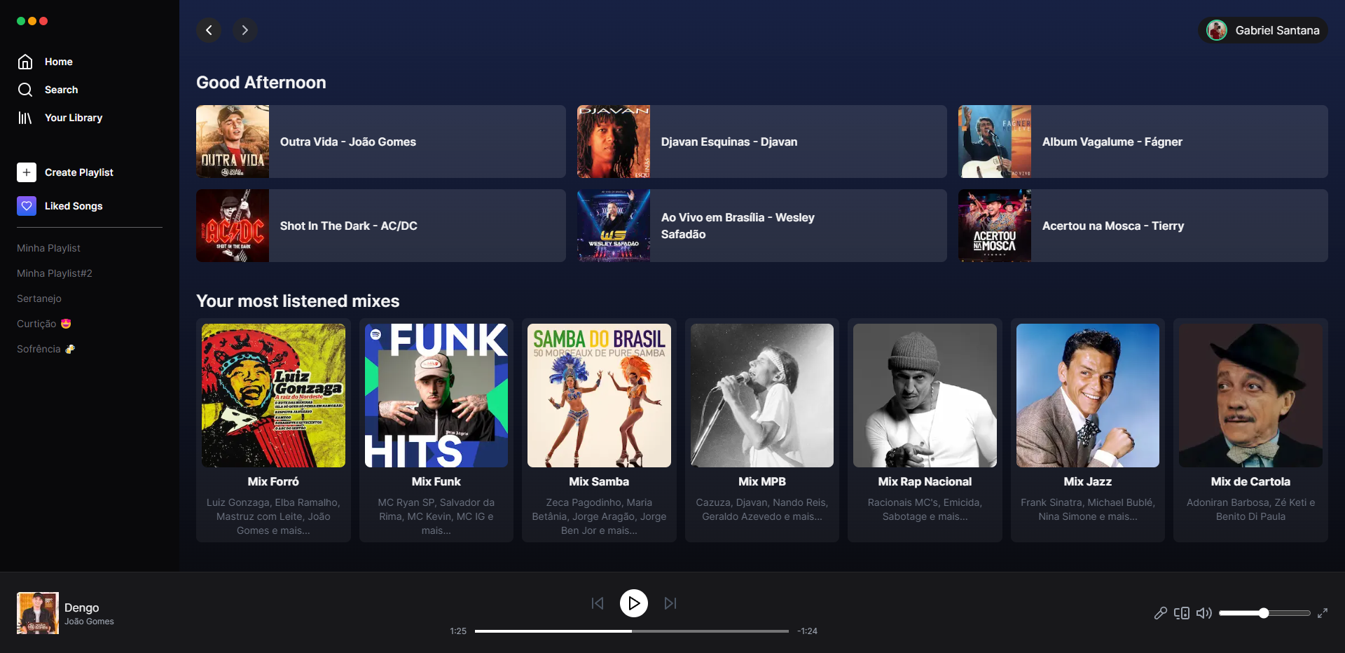 GitHub - Gabrielst03/spotify-tailwindcss: Spotify UI clone made with ...