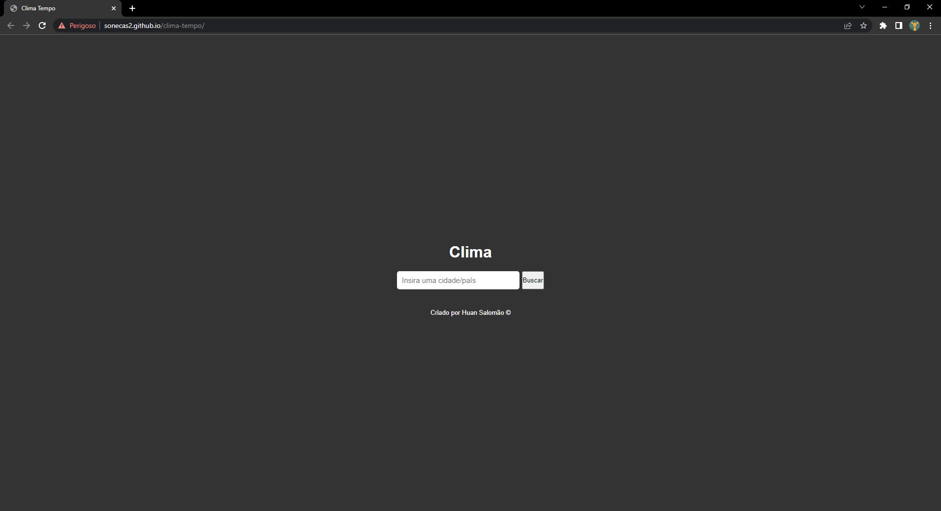 GitHub - neneca-lab/clima-tempo: ClimaTempo | Descubra em tempo real o clima de qualquer lugar ...