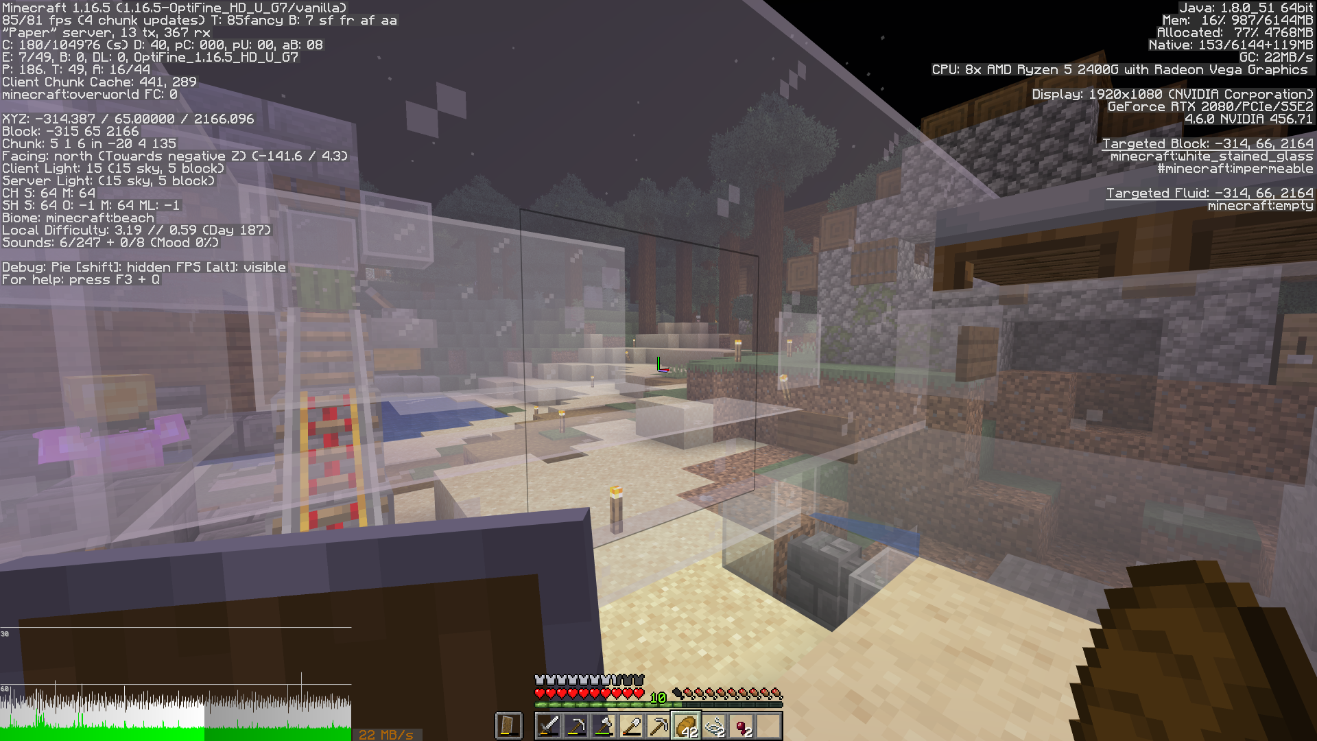 Bug with glass and water not showing through glass · Issue #5390 · sp614x/optifine · GitHub