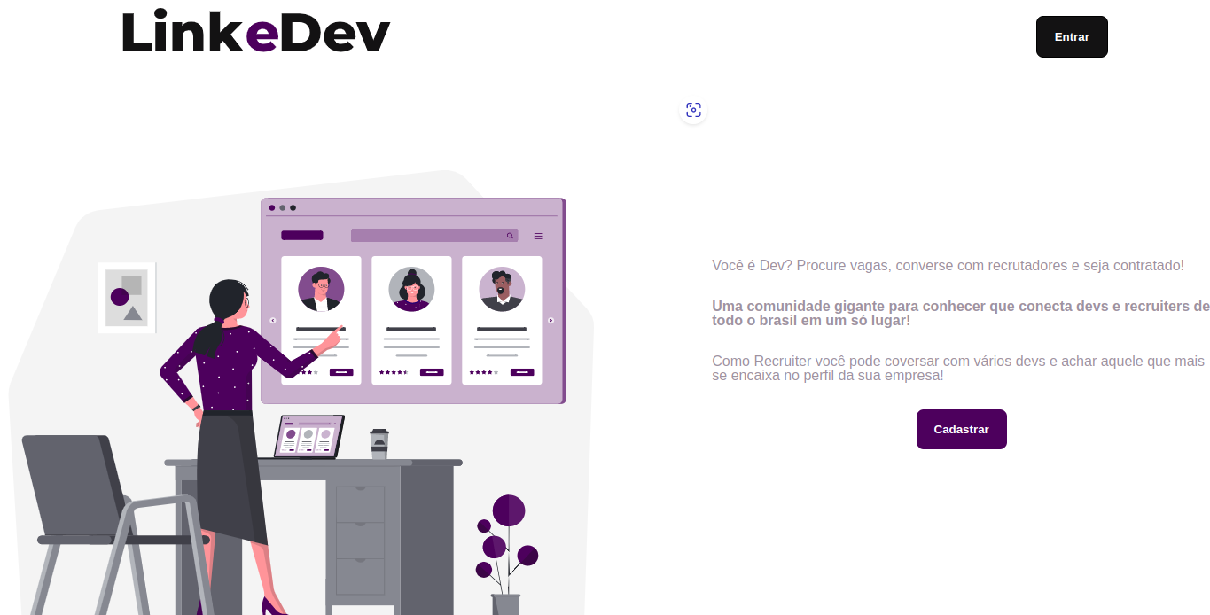 GitHub - P4ul0Silva/LinkeDev: Site de recrutamento tech fictício feito ...