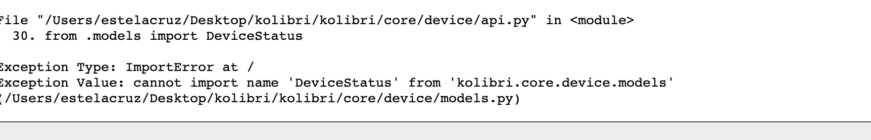 Import Error Running Devserver On Develop Branch · Issue 10497 · Learningequalitykolibri · Github 9202