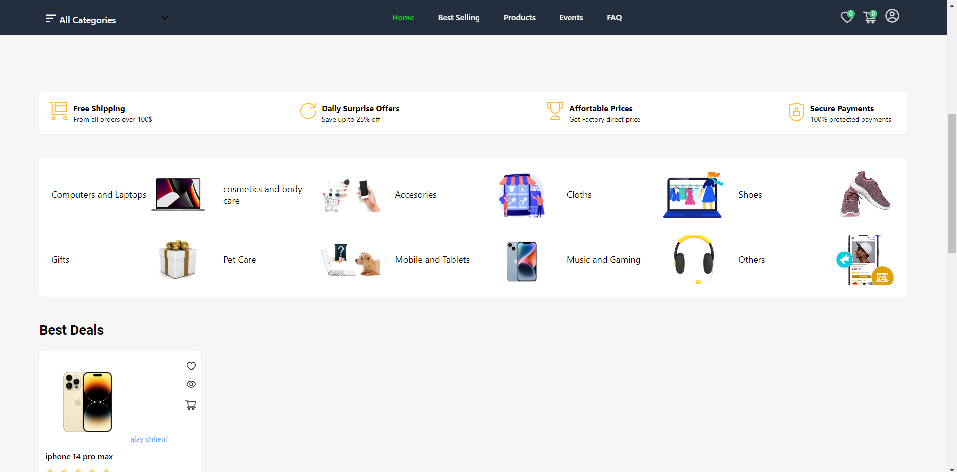 GitHub - icchigoo/e-store: This multi-vendor ecommerce platform features user and shop ...