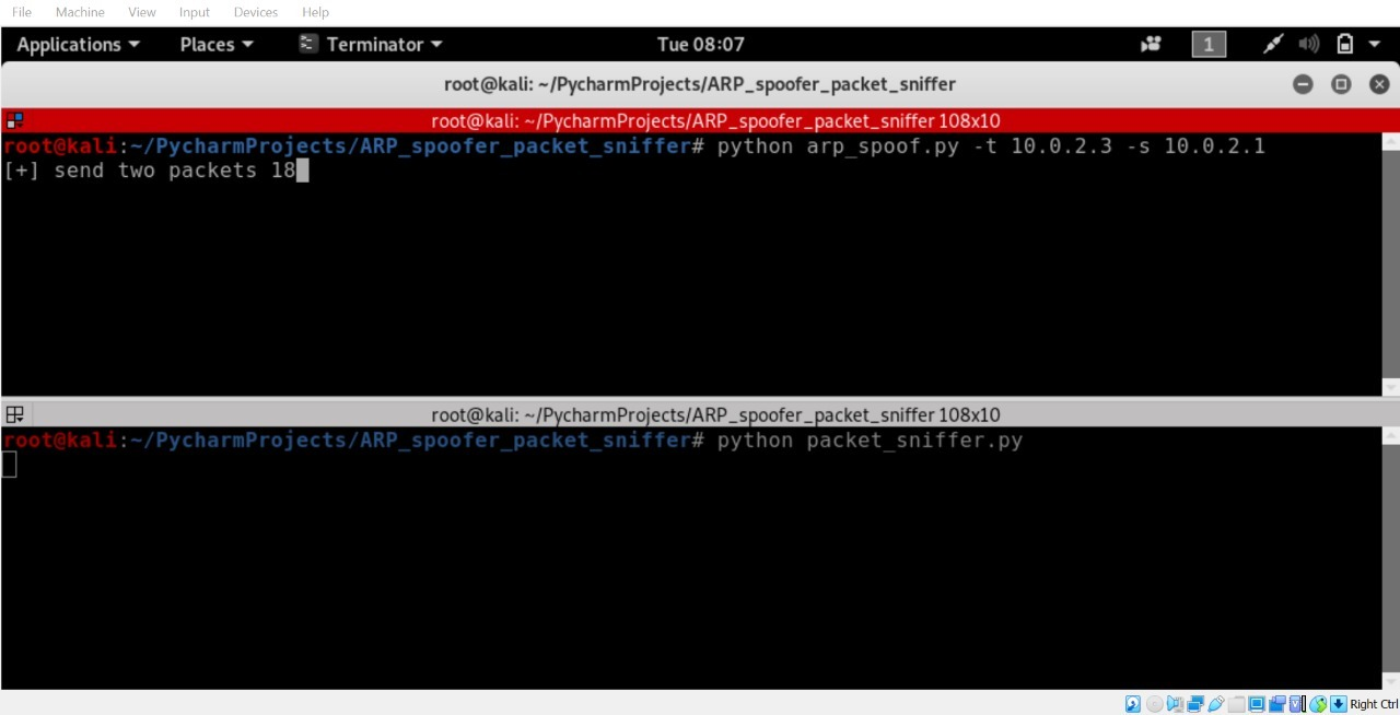 GitHub - PenguinBooper/Attack-Vector-Sequence: Using ARP spoofer and packet sniffer in ...