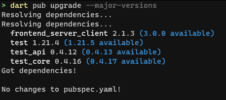 Feature to show which depencency is restricting upgrade · Issue #3545 · dart-lang/pub · GitHub
