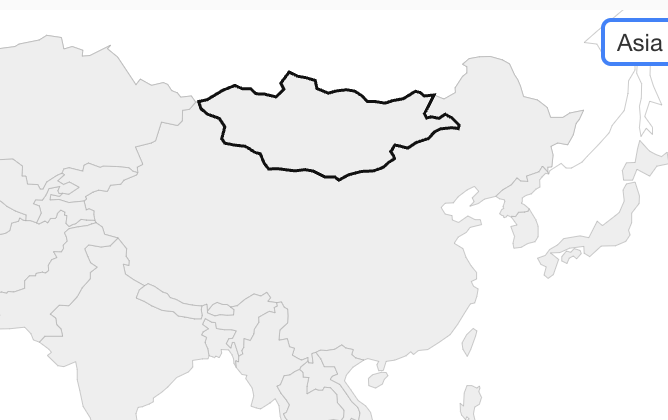 Map chart has segments of uneven width when hovering over countries ...