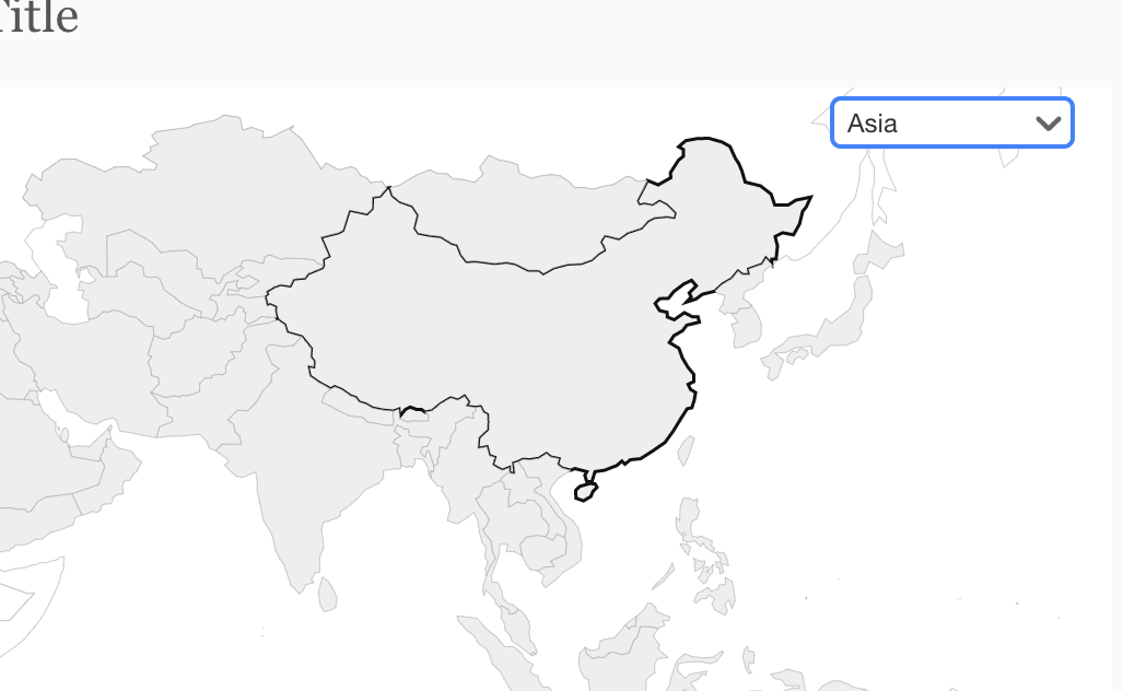 Map chart has segments of uneven width when hovering over countries ...