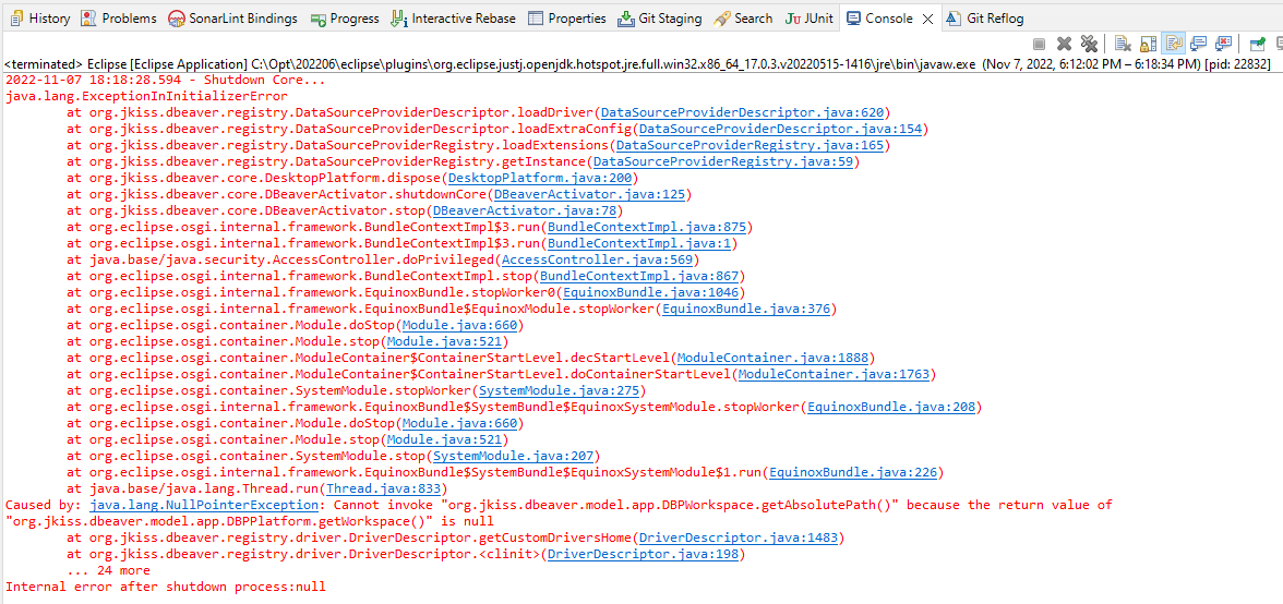 Error in Console View when Running Eclipse Application inside Eclipse IDE · Issue #18133 ...