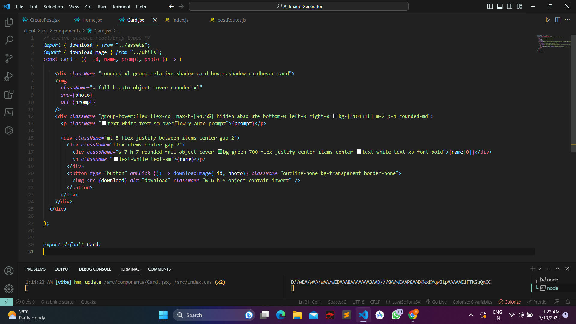 Build and Deploy a Full Stack MERN AI Image Generation App & MidJourney & DALL E Clone · GitHub
